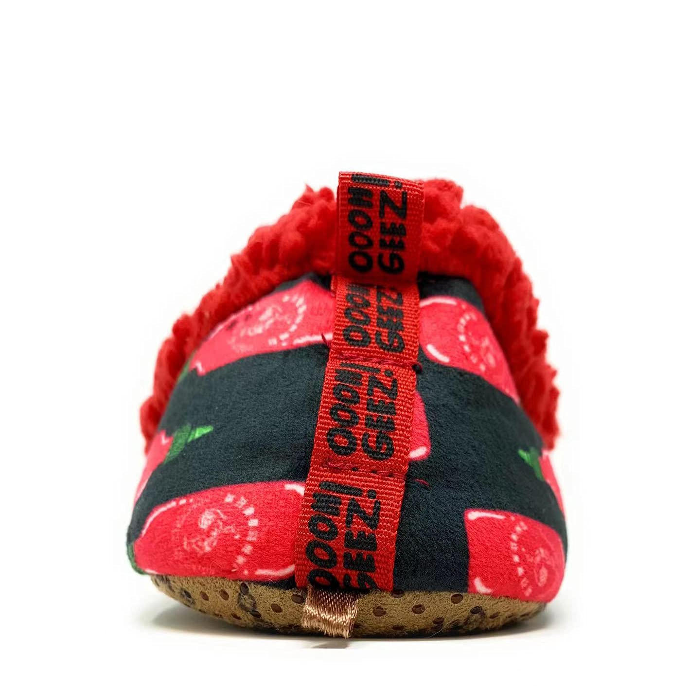 JYinstyle Women's Fuzzy Plush Non-Slip Slippers, Warm Comfy Cozy House Slippers, Fleece Lined Indoor Shoes