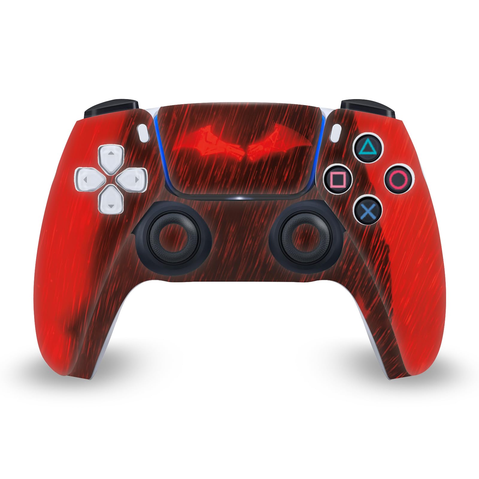 Head Case Designs Officially Licensed The Batman Red Rain Neo-Noir and Posters Vinyl Faceplate Gaming Skin Decal Compatible With Sony PlayStation 5 PS5 Digital Edition Console and DualSense Controller