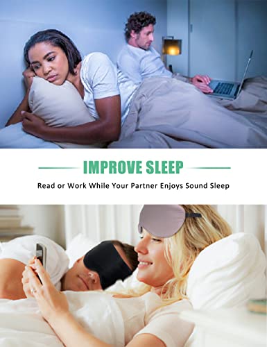 Silk Sleep Mask, 2 Pack 100% Real Natural Pure Silk Eye Mask with Adjustable Strap, Eye Mask for Sleeping, BeeVines Eye Sleep Shade Cover, Blocks Light Reduces Puffy Eyes Gifts