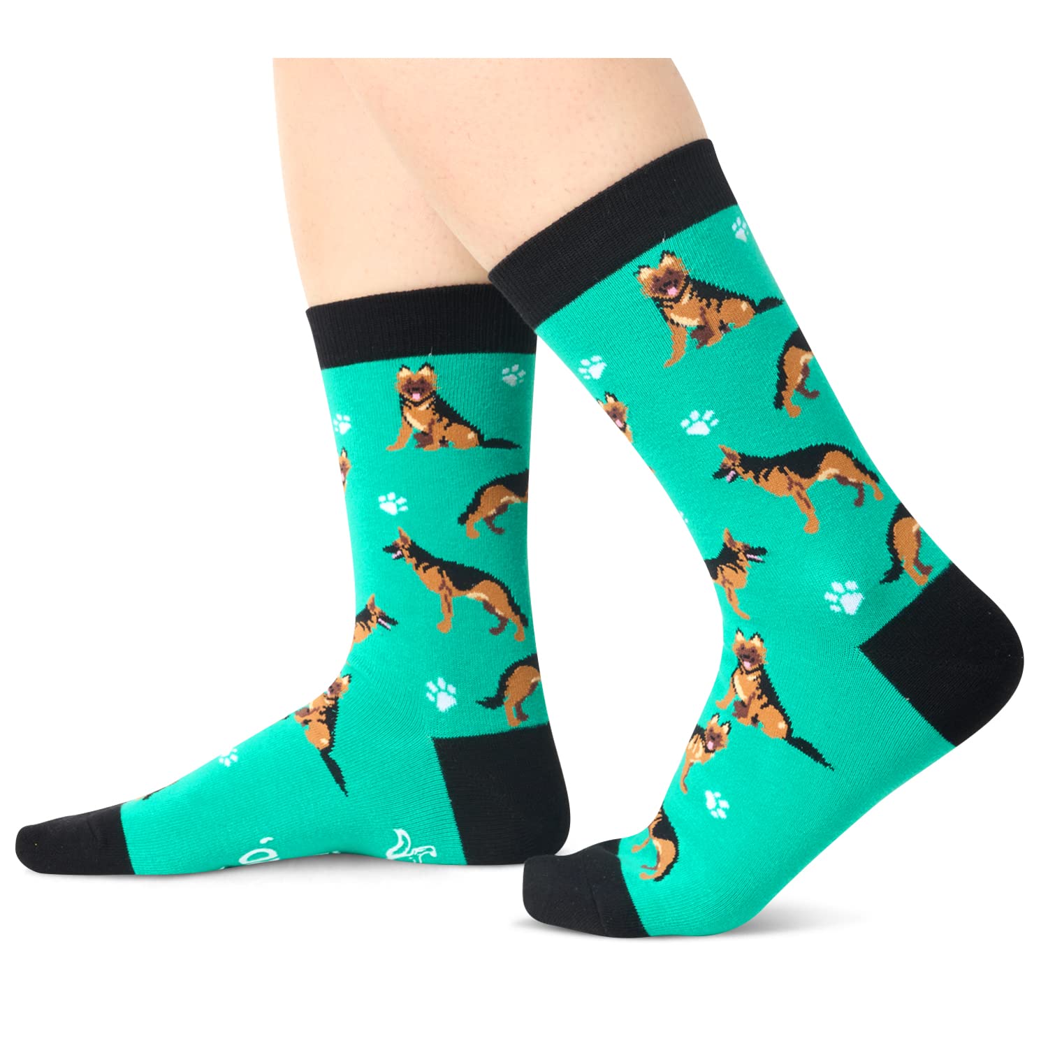 Zmart Funny Men German Shepherd Socks - Crazy German Shepherd Gifts Women Fun Weird Gifts