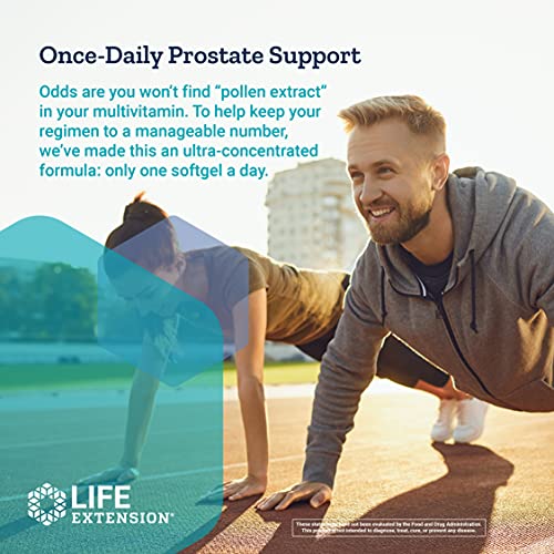 Life Extension Triple Strength Prosta Pollen โ Prostate Health โ 1 Daily โ Gluten-Free โ 30 Softgels