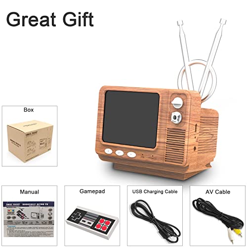 Retro Handheld Games Console with 308 Classic Games 3 Inch Screen Mini TV Video Games Player Support AV Output Electronic Games Xmas Gift for Boys Girls 4-12
