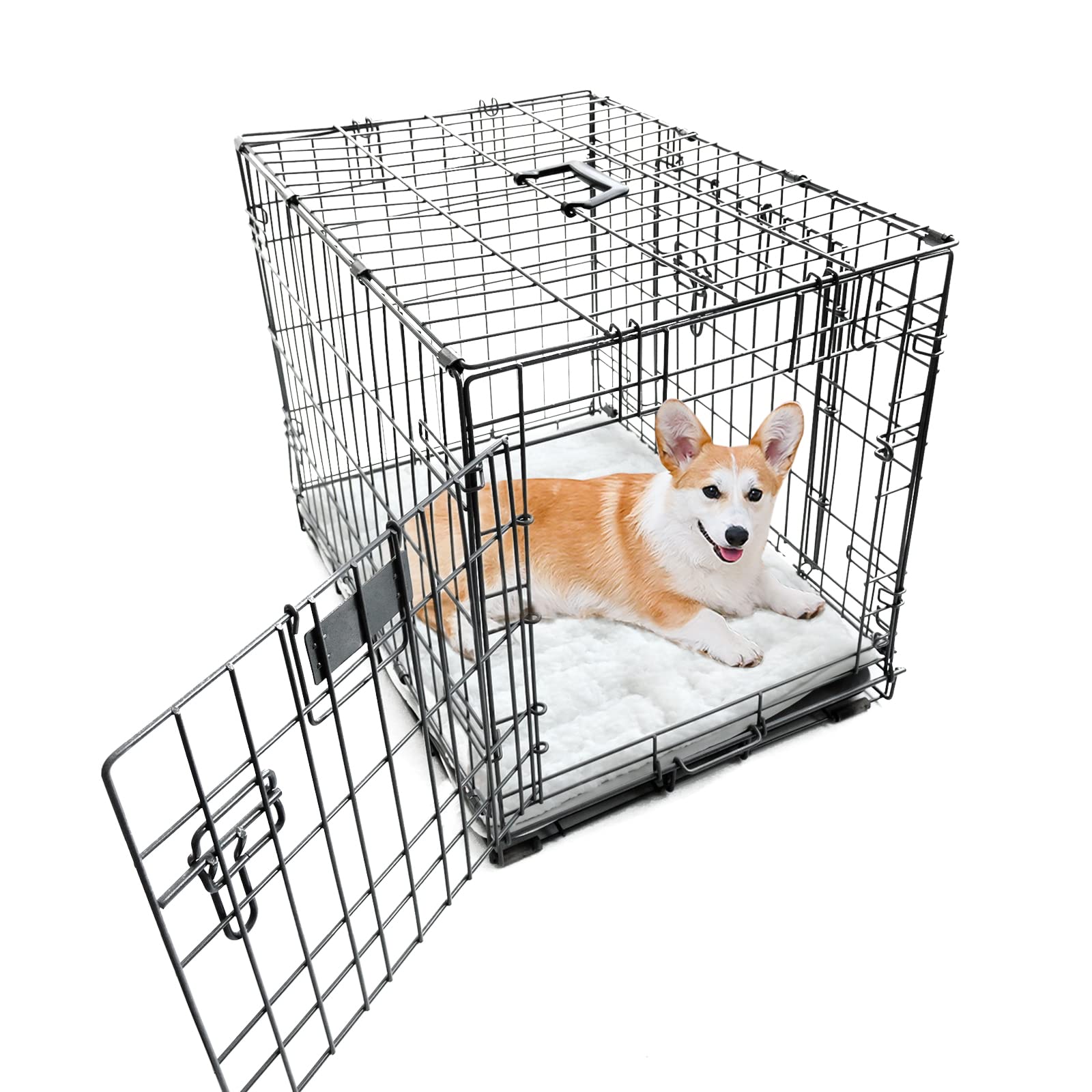 Dog Bed Crate Mat(30" X 19"), Soft Plush Dog Bed Pad Machine Washable Crate Pad, Dog Sleeping Mat with Anti Slip Bottom