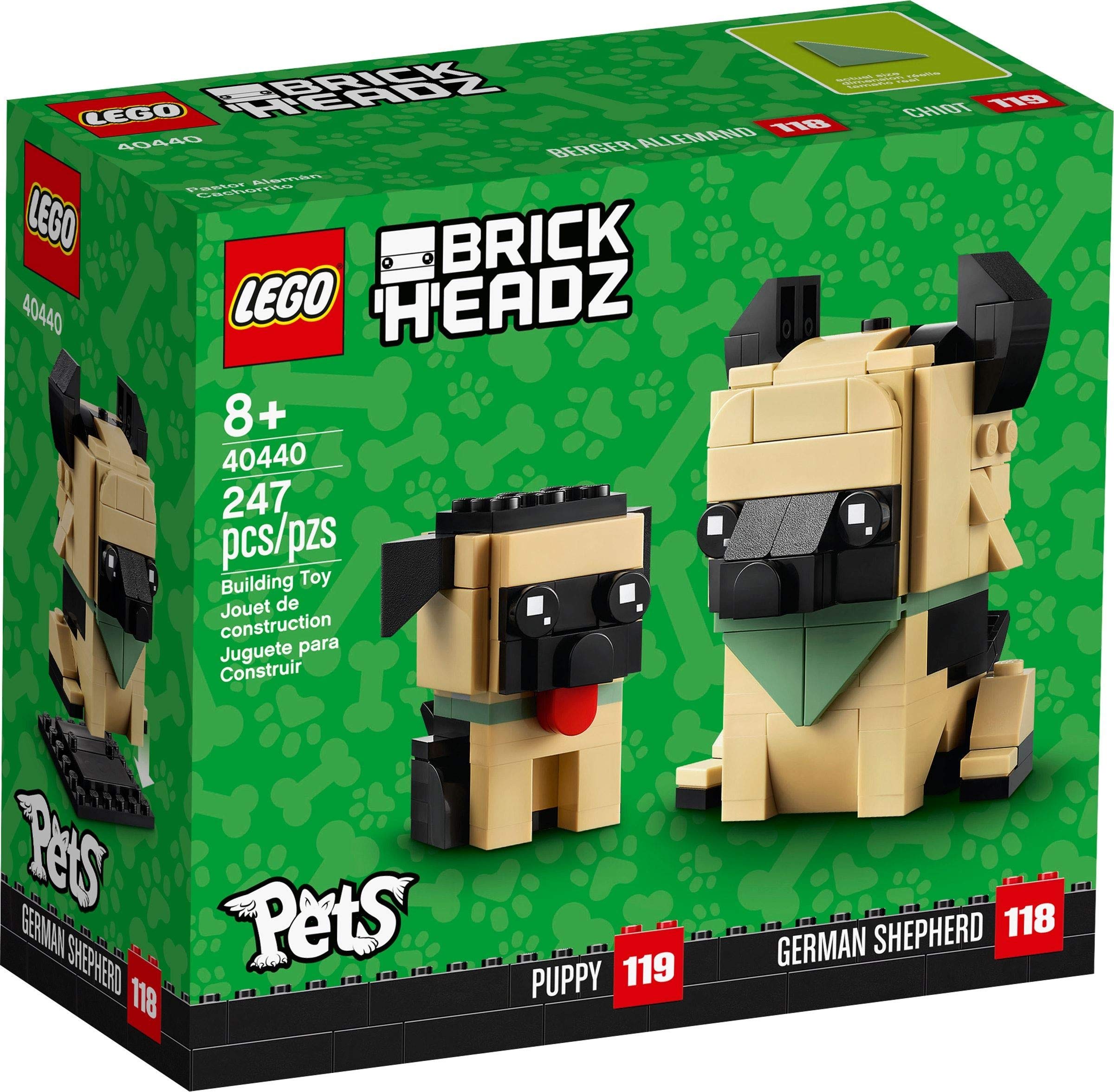 Lego BrickHeadz Pets Dogs, Cats, Fish, Birds or Hamsters (Choose Pet) (German Shepherd 40440)