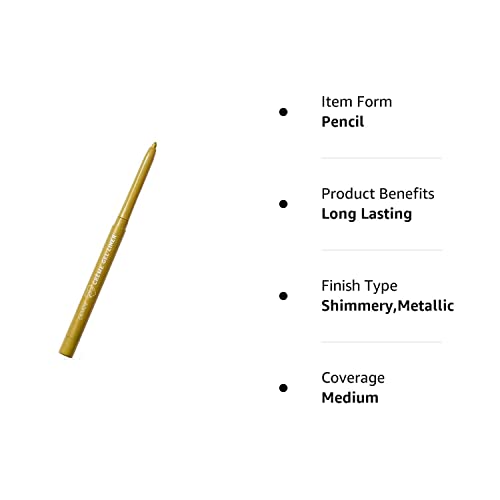 Colourpop ColourPop WILDCAT Metallic Eyeliner Retractable Pencil Creme Gel (Golden Sage Green) WILDCAT - Metallic Golden Sage 0.2g (0.007 Ounce)
