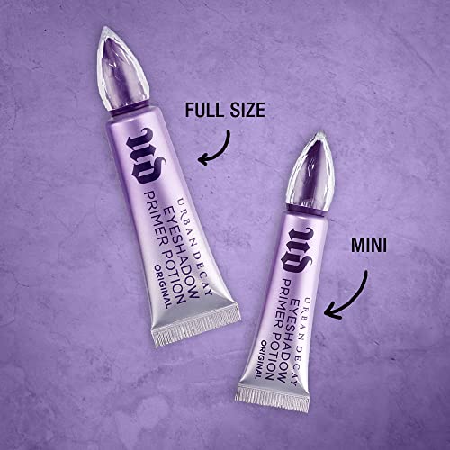 Urban Decay Eyeshadow Primer Potion, Original - Pack of 2 - Award-Winning Nude Eye Primer for Crease-Free Eyeshadow & Makeup Looks β Lasts All Day β 0.33 fl oz & 0.16 fl oz (Travel Size)