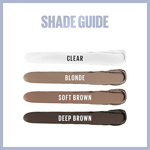 Maybelline TattooStudio Brow Lift Stick Makeup with Tinted Wax Conditioning Complex, Soft Brown, 1 Count