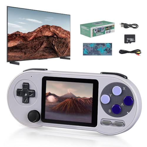 Retro Handheld Game Console, Game Console 11000 Games, SF2000 3.0" IPS Screen Wireless Stick Game Station 16G TF Card, Support TV & Multi-Language
