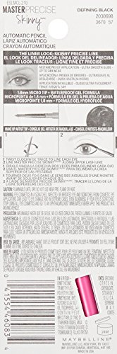 Maybelline Master Precise Skinny Gel Eyeliner Pencil, Defining Black, 1 Count