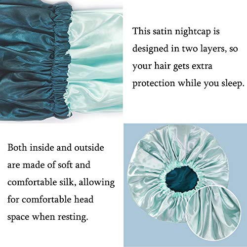 Satin Bonnet Silk Bonnet Hair Bonnet for Sleeping Satin Bonnet for Hair Bonnets for Women Silk Bonnet for Natural Hair