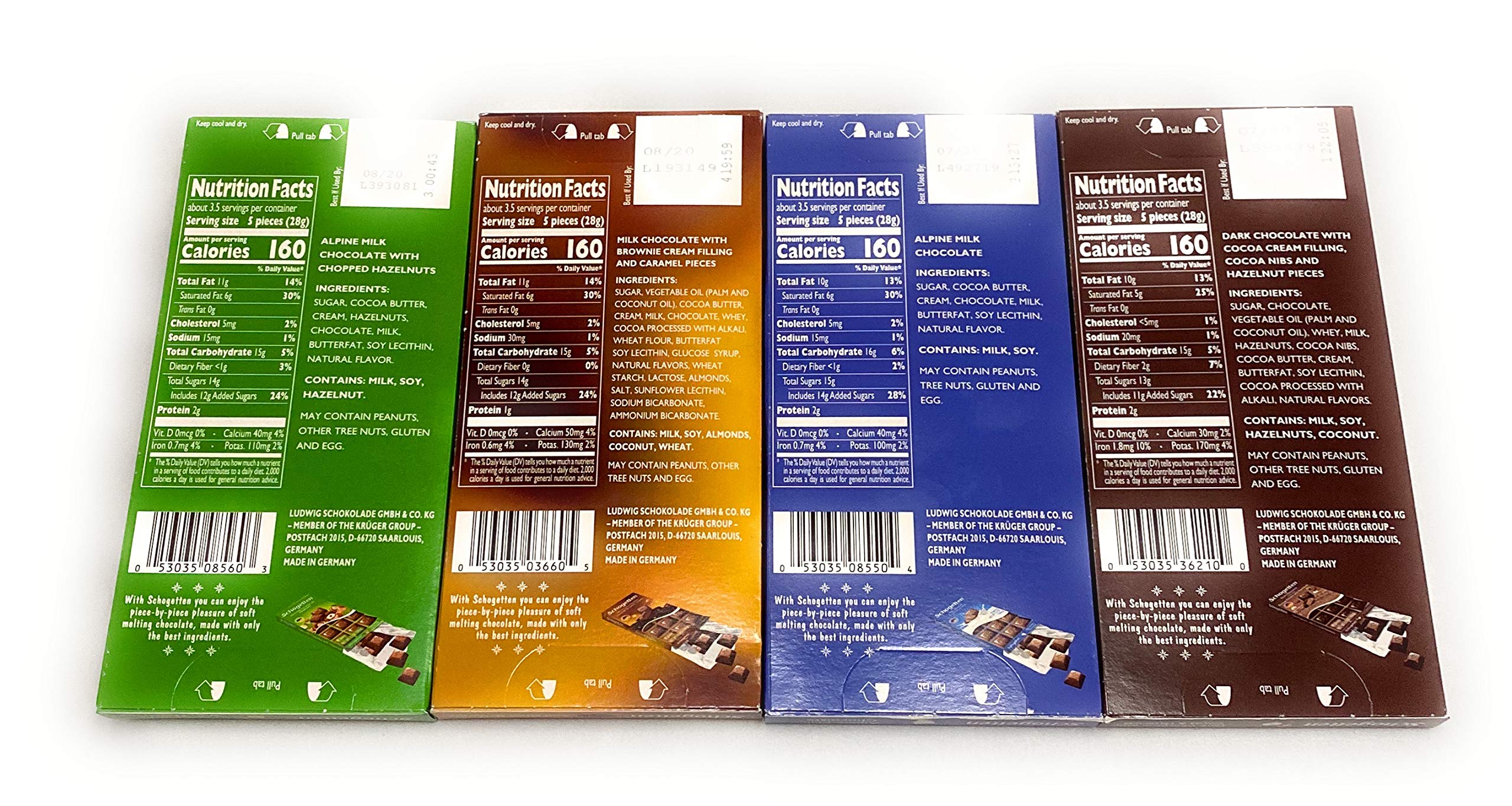 Schogetten German Chocolate Variety Pack (Bundle of 4)…