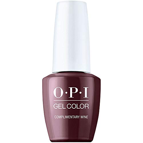 OPI GelColor, Complimentary Wine, Red Gel Nail Polish, Milan Collection, 0.5 fl oz
