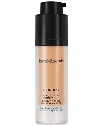 bareMinerals Original Liquid Mineral Foundation Broad Spectrum Spf 20, Golden Nude 16, 1 Fl Oz