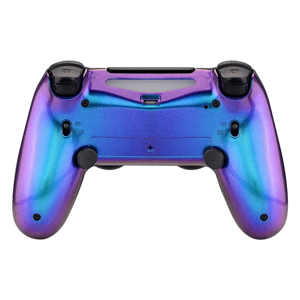 eXtremeRate Chameleon Dawn 2.0 FlashShot Trigger Stop Remap Kit for PS4 CUH-ZCT2 Controller, Upgrade Board & Redesigned Back Shell & Back Buttons & Trigger Lock for ps4 Controller JDM 040/050/055