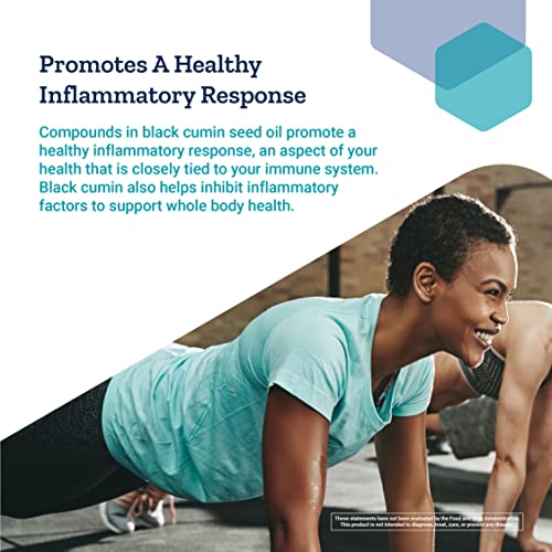 Life Extension Black Cumin Seed Oil 500 mg – Immune Support & Inflammation Management Supplement – Non-GMO – Gluten-Free – 60 Softgels