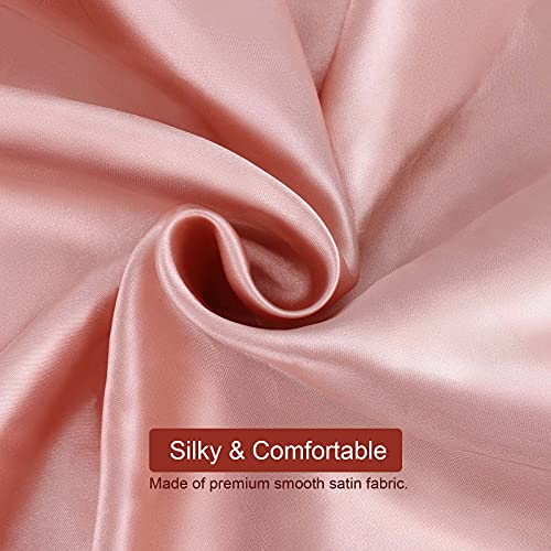 Atudew Satin Bonnet, 2PCS Silk Bonnet, Hair Bonnet for Black Women for Curly Hair Sleeping, Silk Sleeping Cap, Satin Sleep Cap, Satin Night Cap, Hair Cap for Sleeping, Sleep Bonnet, Adjustable
