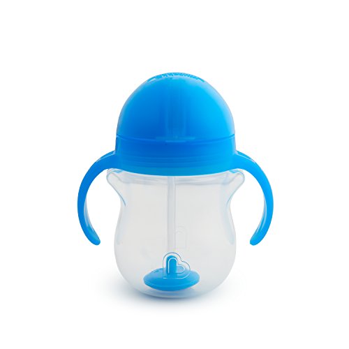 Munchkin® Any Angle™ Weighted Straw Trainer Cup with Click Lock™ Lid, 7 Ounce, Blue
