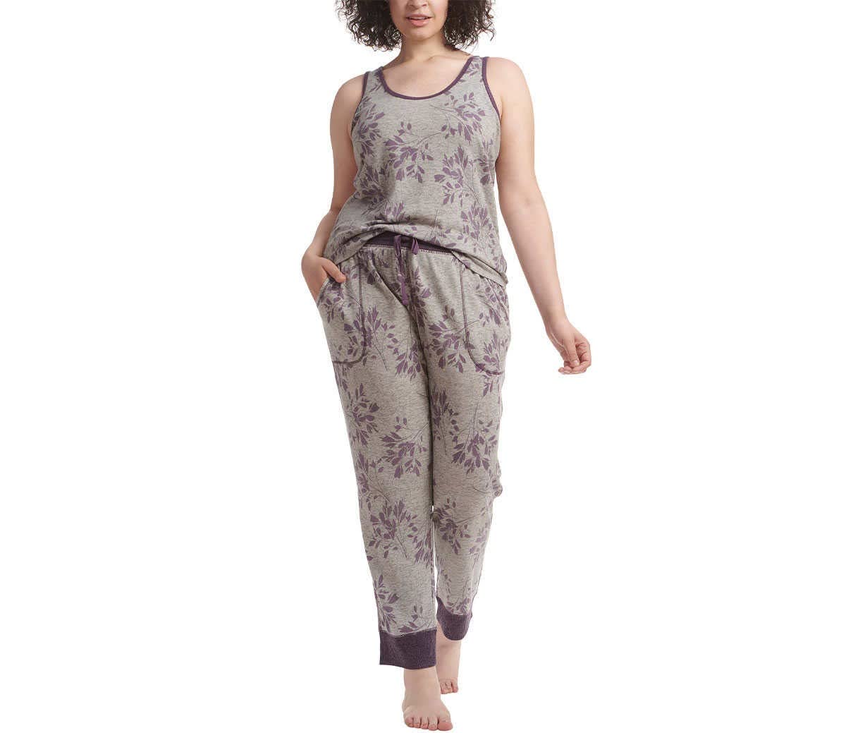 Live Love Lounge by Karen NeuburgerLadies' 3-Piece Lounge Set (as1, alpha, m, xx_l, regular, regular, Purple)