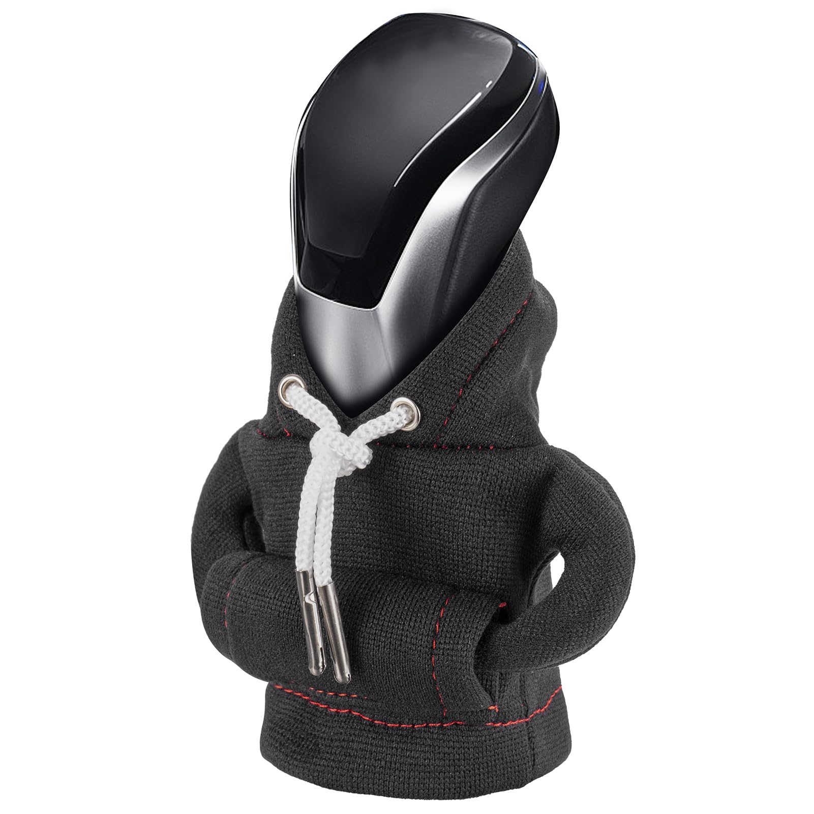 Gear Shift Hoodie, Gear Shift Cover, Universal Car Shift Knob Hoodie, Mini Hoodie for Car Shifter, Automotive Interior Cute Gadgets, Car Accessories and Decorations