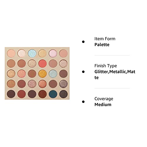 ColourPop YOU'RE GOLDEN Eyeshadow Palette Mega Matte Metallic Semi-Sparkle Glitter Cruelty-Free Super-Pigmented Color