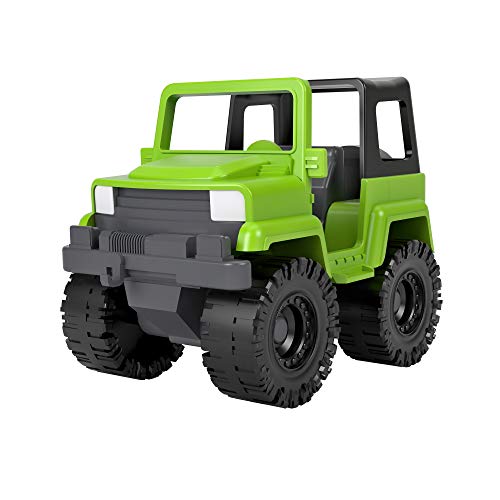 Fisher-Price Imaginext Beach Buggy, Push-Along Vehicle and Character Figure Set for Preschool Kids Ages 3-8 Years