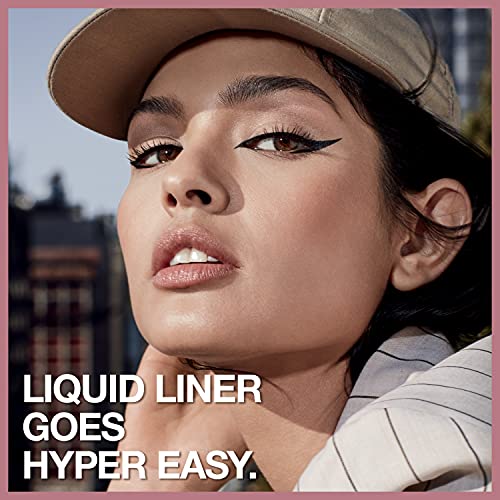 Maybelline Hyper Easy Liquid Pen No-Skip Eyeliner, Satin Finish, Waterproof Formula, Eye Liner Makeup, Pitch Black, 0.018 Fl; Oz