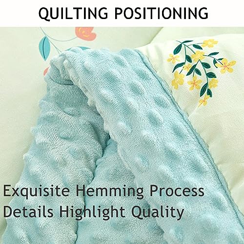 ZTGL Super Thickened Blanket, Lightweight Breathabl Velvet Quilt, Soft Fluffy 3D Three Dimensional Velvet Duvet, Autumn and Winter Warm Comforters Core,Flower m,150x200cm(2kg)