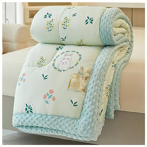 ZTGL Super Thickened Blanket, Lightweight Breathabl Velvet Quilt, Soft Fluffy 3D Three Dimensional Velvet Duvet, Autumn and Winter Warm Comforters Core,Flower m,150x200cm(2kg)