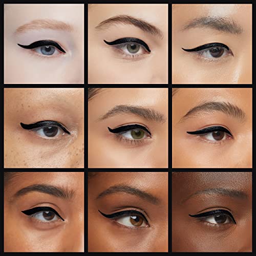 Maybelline Hyper Easy Liquid Pen No-Skip Eyeliner, Satin Finish, Waterproof Formula, Eye Liner Makeup, Pitch Black, 0.018 Fl; Oz