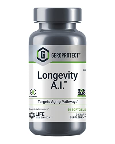 Life Extension GEROPROTECT Longevity A.I. - Anti-Aging Supplement with Gamma-linolenic Acid (GLA) from Borage Seed Oil and Ginseng Extract for Stem Cell Health –Gluten-Free, Non-GMO – 30 Softgels