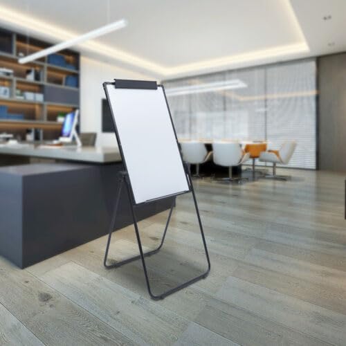 35" X 24" Double-Sided Mobile Dry Erase Board Magnetic Whiteboard Display Stand Rolling W/Marker Tray Writing 360Degree Adjustable Double Sided Flipchart Hook Foldable Framed White