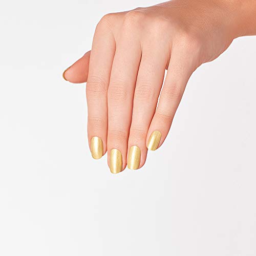 OPI GelColor, Suzi’s Slinging Mezcal, Gold Gel Nail Polish, Mexico City Collection, 0.5 fl oz