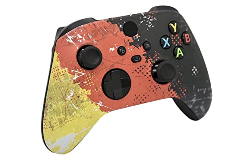 Hand Airbrushed Fade Custom Controller Compatible with Xbox Series X/S & Xbox One (Series X/S German Flag)