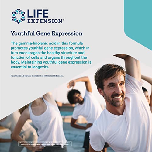 Life Extension GEROPROTECT Longevity A.I. - Anti-Aging Supplement with Gamma-linolenic Acid (GLA) from Borage Seed Oil and Ginseng Extract for Stem Cell Health –Gluten-Free, Non-GMO – 30 Softgels