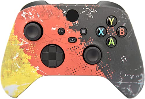 Hand Airbrushed Fade Custom Controller Compatible with Xbox Series X/S & Xbox One (Series X/S German Flag)