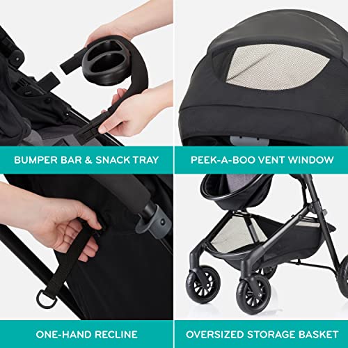 Pivot Modular Travel System with LiteMax Infant Car Seat with Anti-Rebound Bar (Desert Tan)