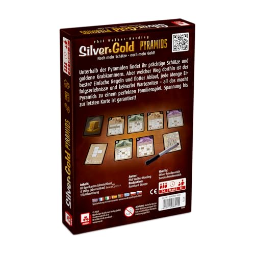 Nürnberger Spielkarten Verlag 10041765-0001 Silver & Gold Pyramids, Yellow