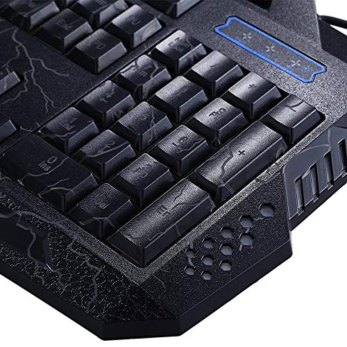 FidgetFidget Bilingual M-200 USB Wired 3 Colors Russian English Backlight Gaming Keyboard