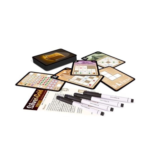 Nürnberger Spielkarten Verlag 10041765-0001 Silver & Gold Pyramids, Yellow