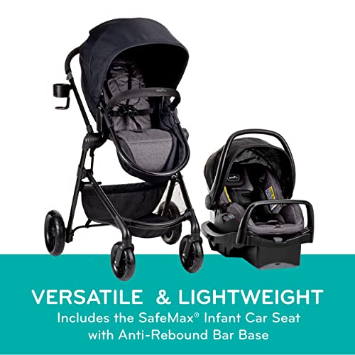 Pivot Modular Travel System with LiteMax Infant Car Seat with Anti-Rebound Bar (Desert Tan)