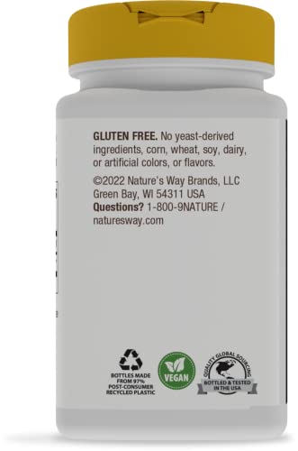 Nature's Way L-Theanine, Stress Support*, Promotes Relaxation*, 200 mg Potency, 180 Vegetarian Capsules