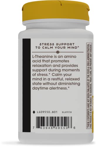 Nature's Way L-Theanine, Stress Support*, Promotes Relaxation*, 200 mg Potency, 180 Vegetarian Capsules
