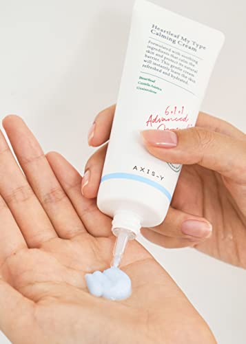 AXIS-Y Heartleaf My Type Calming Cream 60 ml / 2.02 fl. oz | Hydrating Gel Moisturizer | Sensitive Skin | Centella Asiatica | Dry Skin | Korean Skincare
