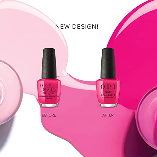 OPI Nail Lacquer, Aphrodite's Pink Nightie, Pink Nail Polish, 0.5 fl oz