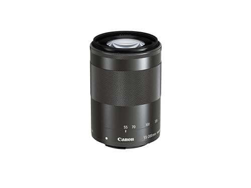 Canon EF-M 55-200mm f/4.5-6.3 Image Stabilization STM Lens (Black) International Version (No Warranty)