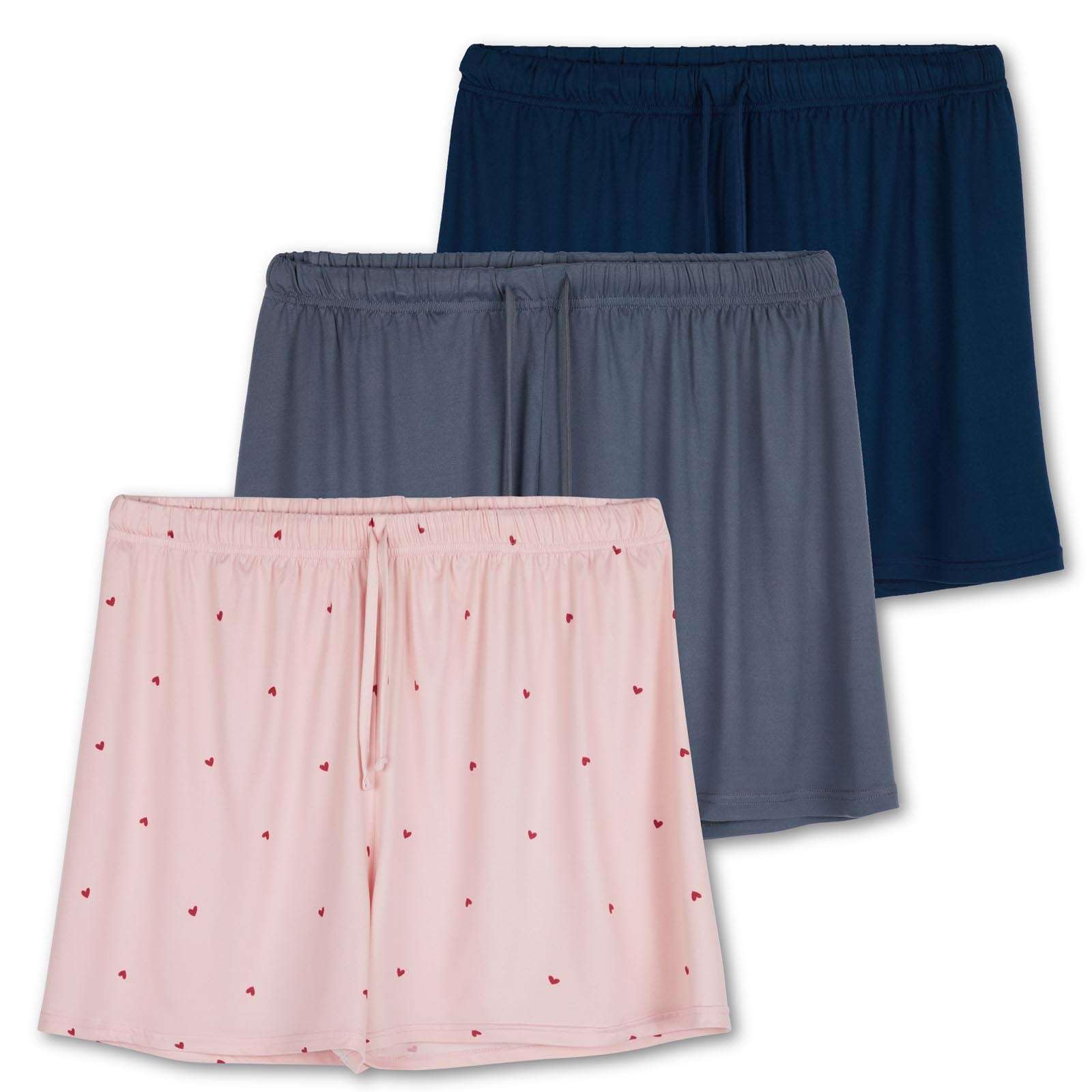 3 Pack: Women’s Plus Size Soft Pajama Boxer Sleep Lounge Shorts PJ Bottoms Elastic Waistband Drawstring Stretch Casual 2023 Clothes Sweat Short Yoga Comfy Pockets Sleepwear Ladies Just My- Set 4, 2X