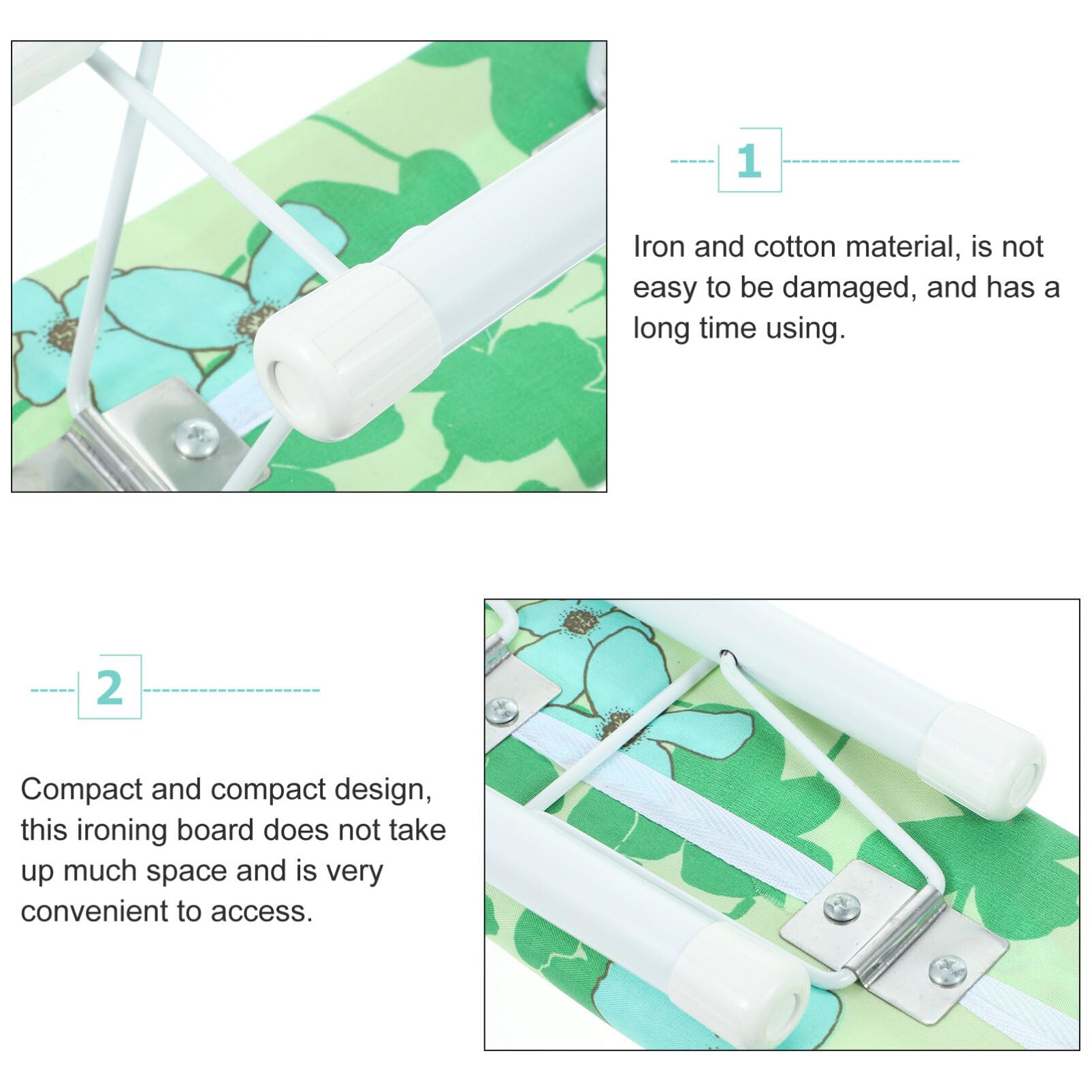 Homoyoyo Clothes Ironing Board Tabletop Ironing Board Portable Ironing Board Small Ironing Board Mini Ironing Board Compact Ironing Board Ironing Supply Travel Simple Ironing Table Fabric