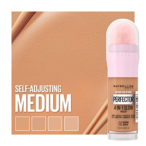 Maybelline New York Instant Age Rewind Instant Perfector 4-In-1 Glow Makeup, Medium