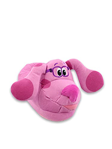 Blue's Clues & You Magenta Slip On Plush 3D Toddler Slippers (9-10 M US Toddler, Magenta)