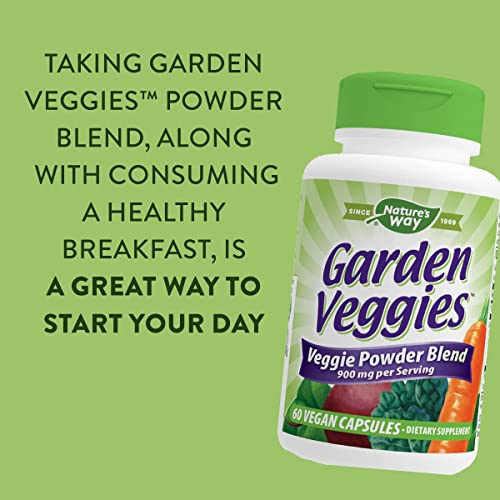 Nature's Way Garden Veggies, Veggie Blend, 60 Capsules